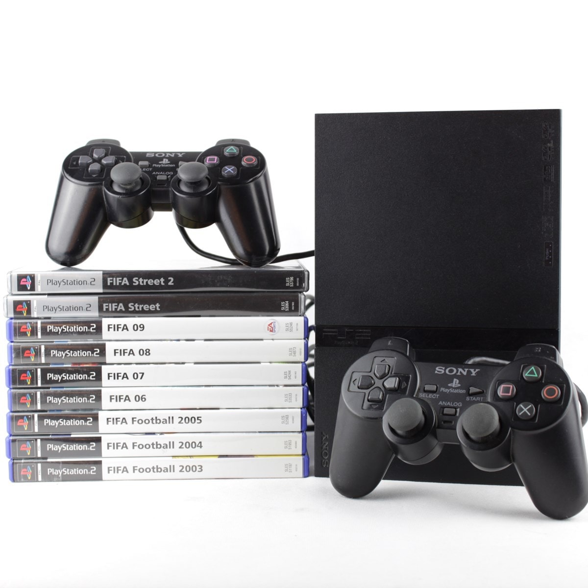 Playstation 2 Slimline konsol - FIFA pakke - WTS Retro - Køb her