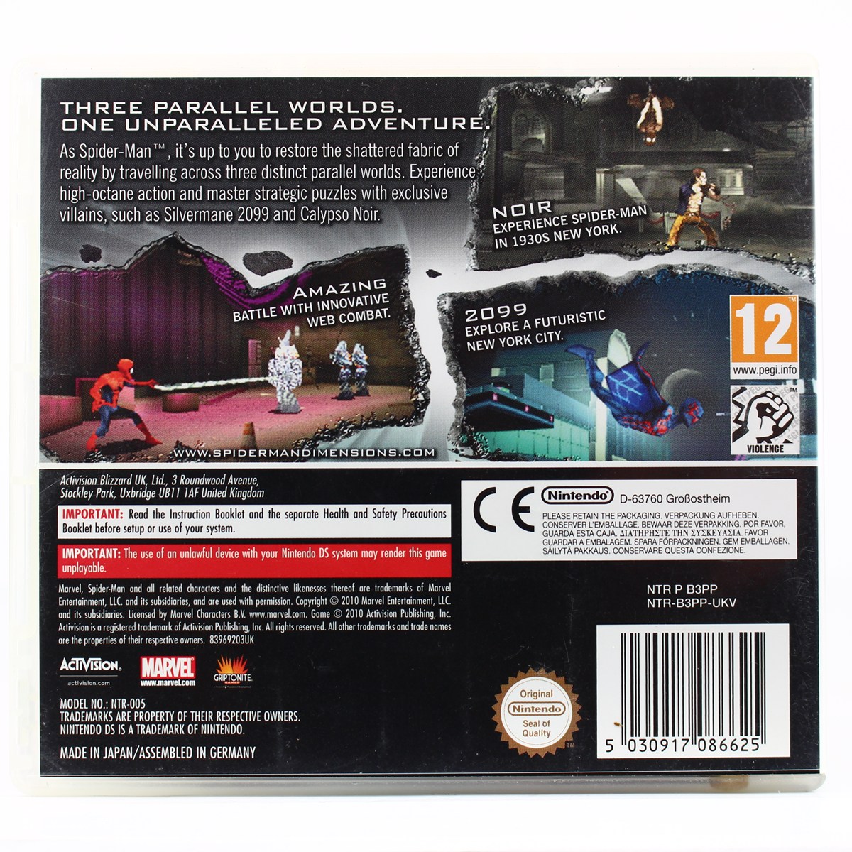 Spider-Man: Shattered Dimensions (Nintendo DS) - WTS Retro - Køb ...