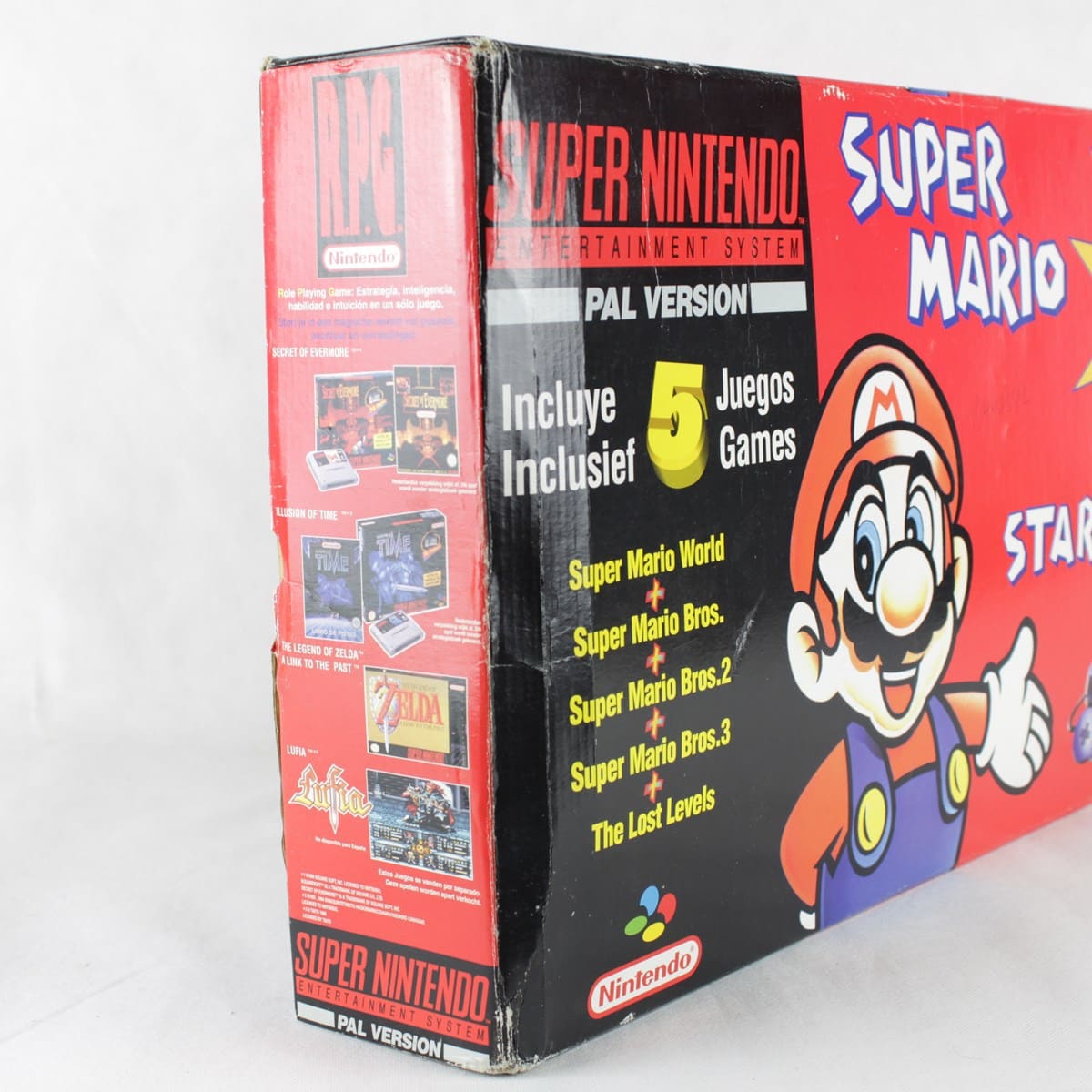Super Nintendo konsol - Super Mario 5 Stars Pack (Boxed) - WTS Retro