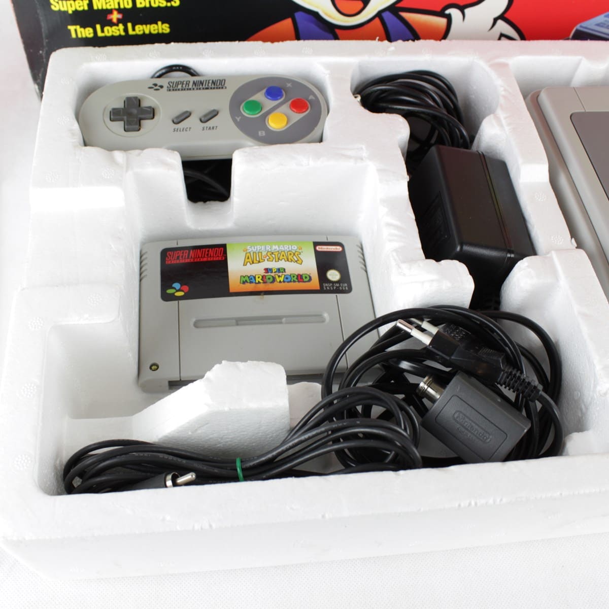 Super Nintendo konsol - Super Mario 5 Stars Pack (Boxed) - WTS Retro