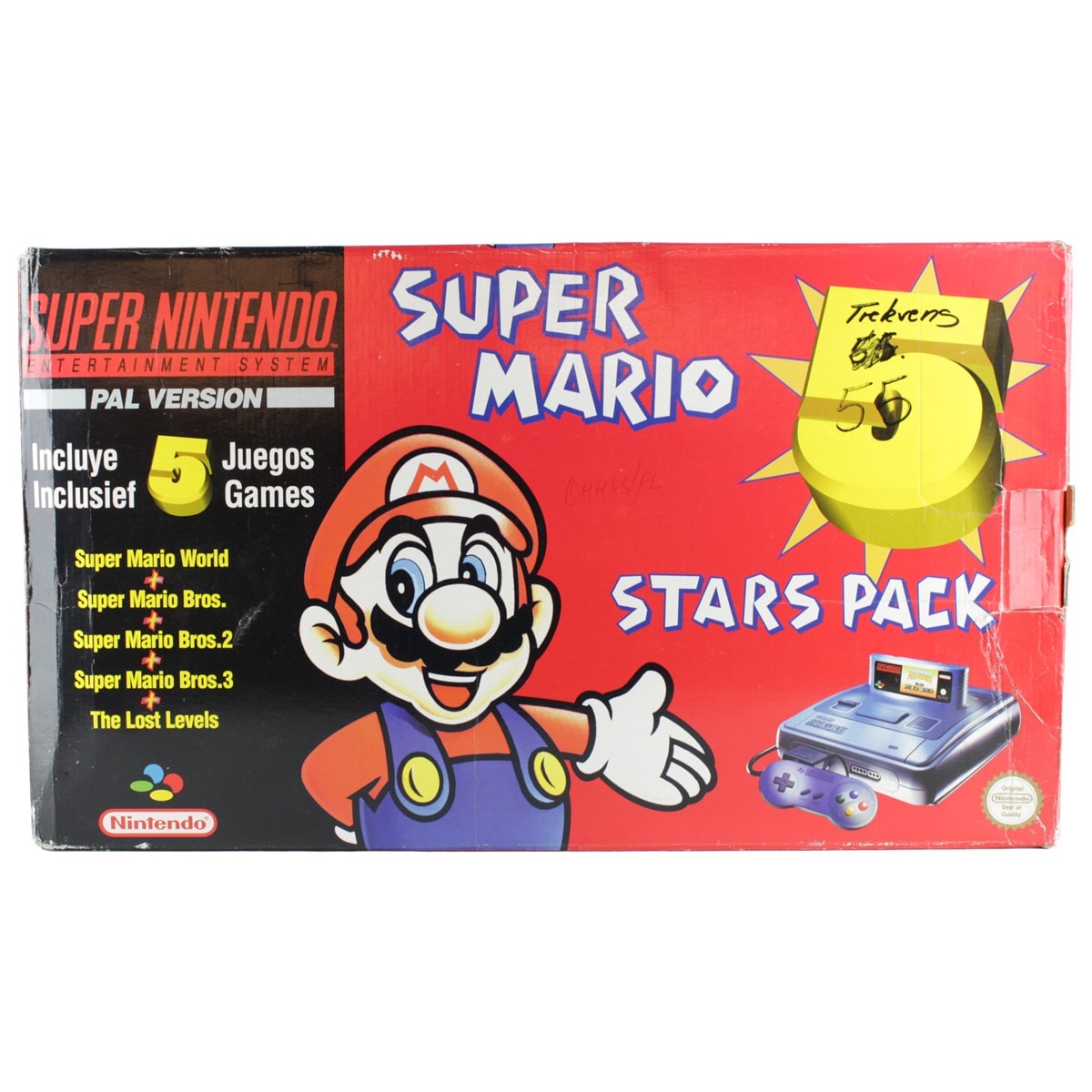 Super Nintendo konsol - Super Mario 5 Stars Pack (Boxed) - WTS Retro