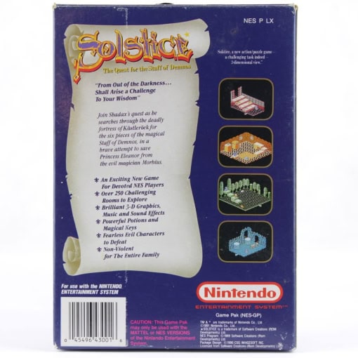 Solstice: The Quest for the Staff of Demnos (Nintendo NES, Boxed, PAL-A ...