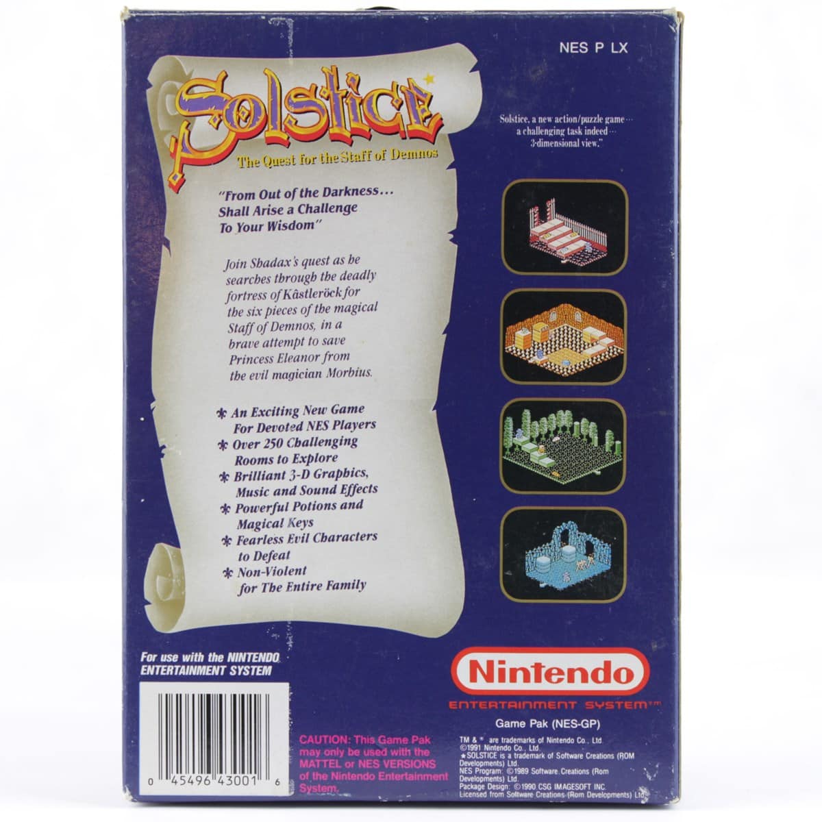 Solstice: The Quest for the Staff of Demnos (Nintendo NES, Boxed, PAL-A ...