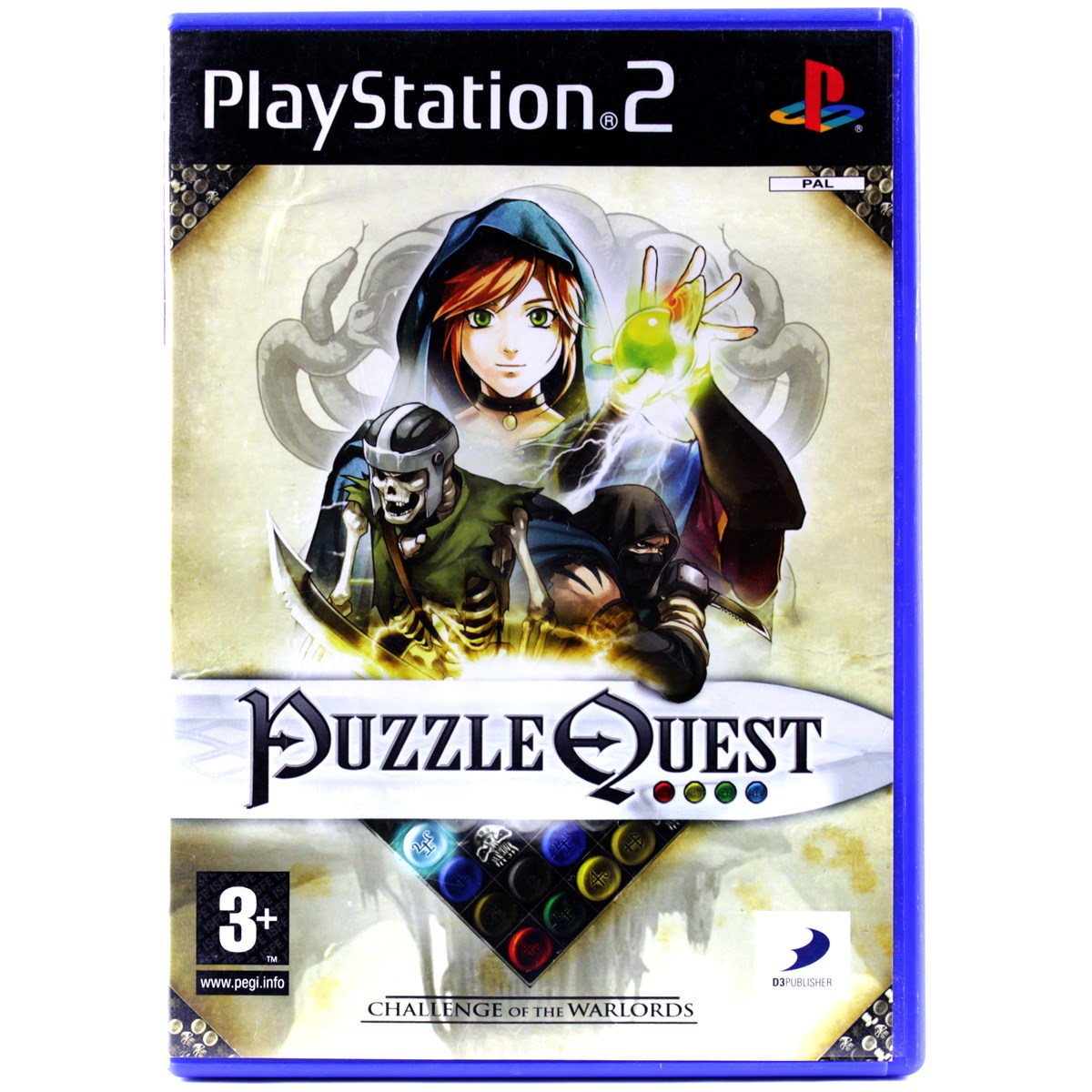 Puzzle Quest: Challenge of the Warlords (PS2) - WTS Retro - Køb her