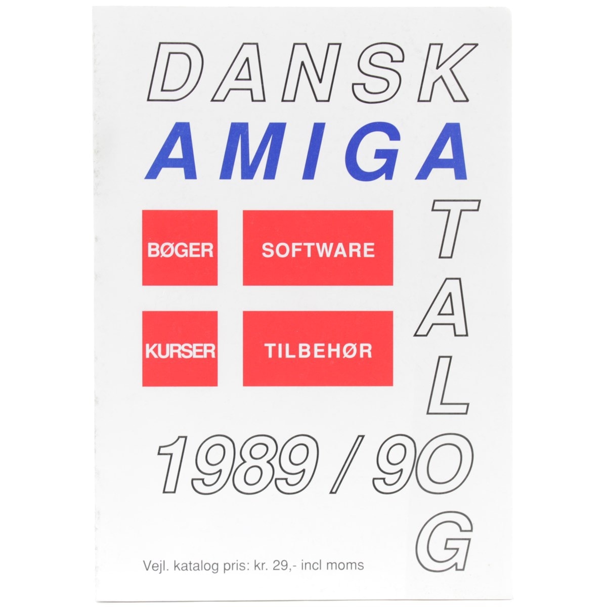 Dansk Amiga Katalog 1989-90 - WTS Retro - Køb her