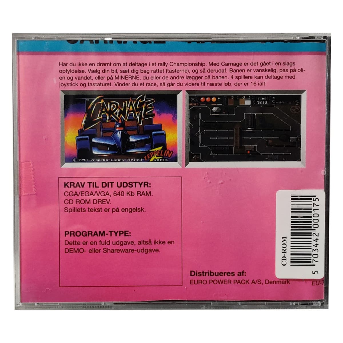 Carnage (PC, Jewelcase) - WTS Retro - Køb spillet her