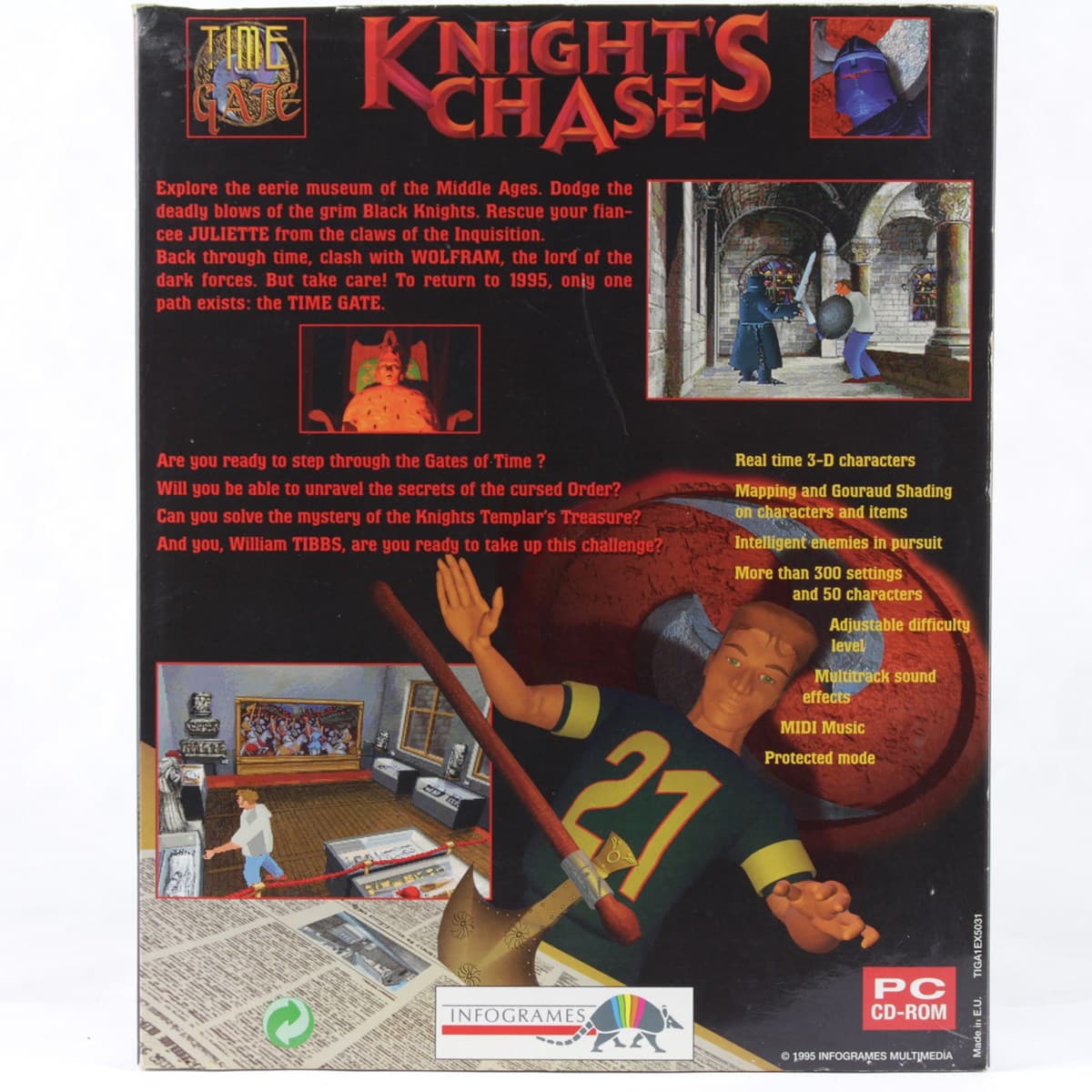 Time Gate: Knight's Chase (PC Big Box) - WTS Retro - Køb spillet her