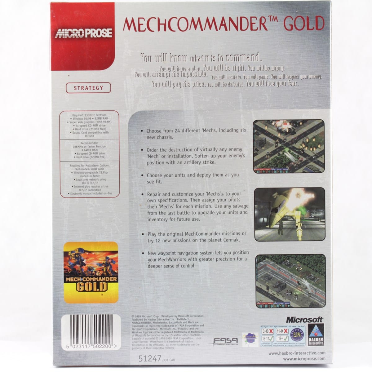Mech Commander: Gold (PC Big Box) - Ny - WTS Retro - Køb spillet her