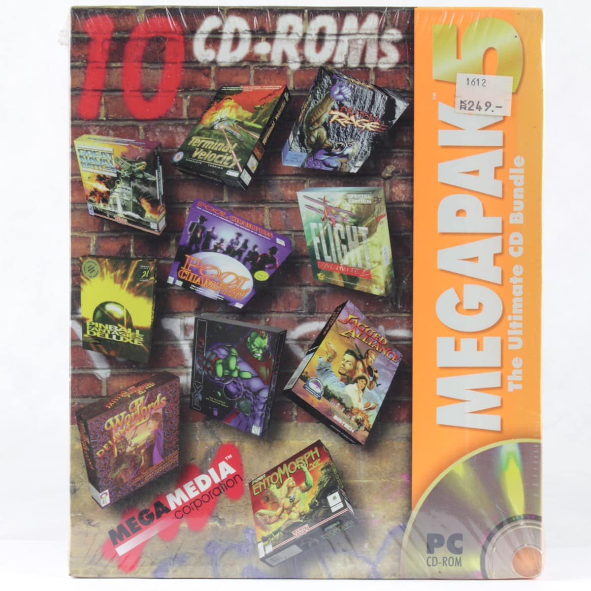 MEGAPAK 5 - 10 CD-Rom's (PC Big Box) - Ny - WTS Retro