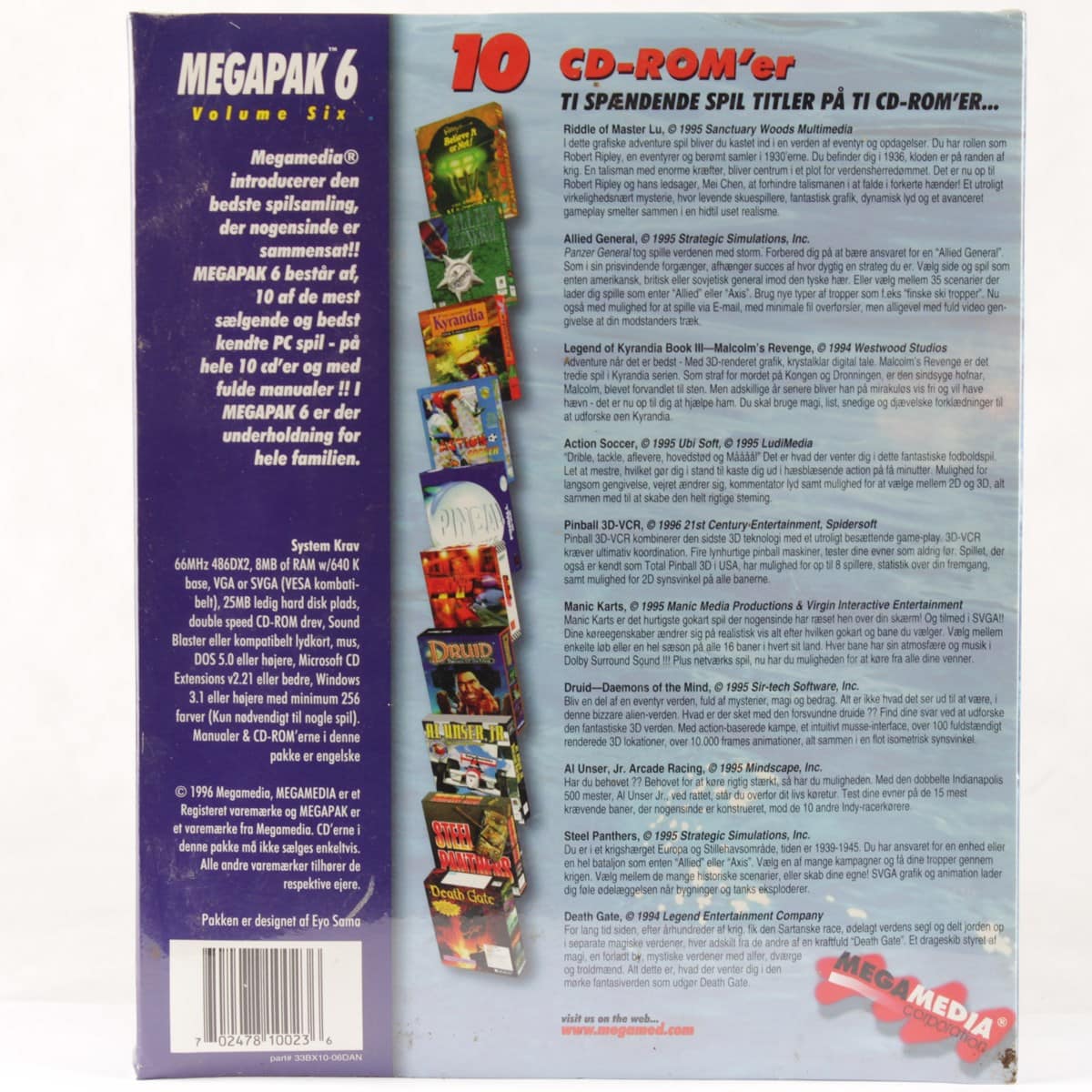 MEGAPAK 6 - 10 CD-Rom's (PC Big Box) - Ny - WTS Retro