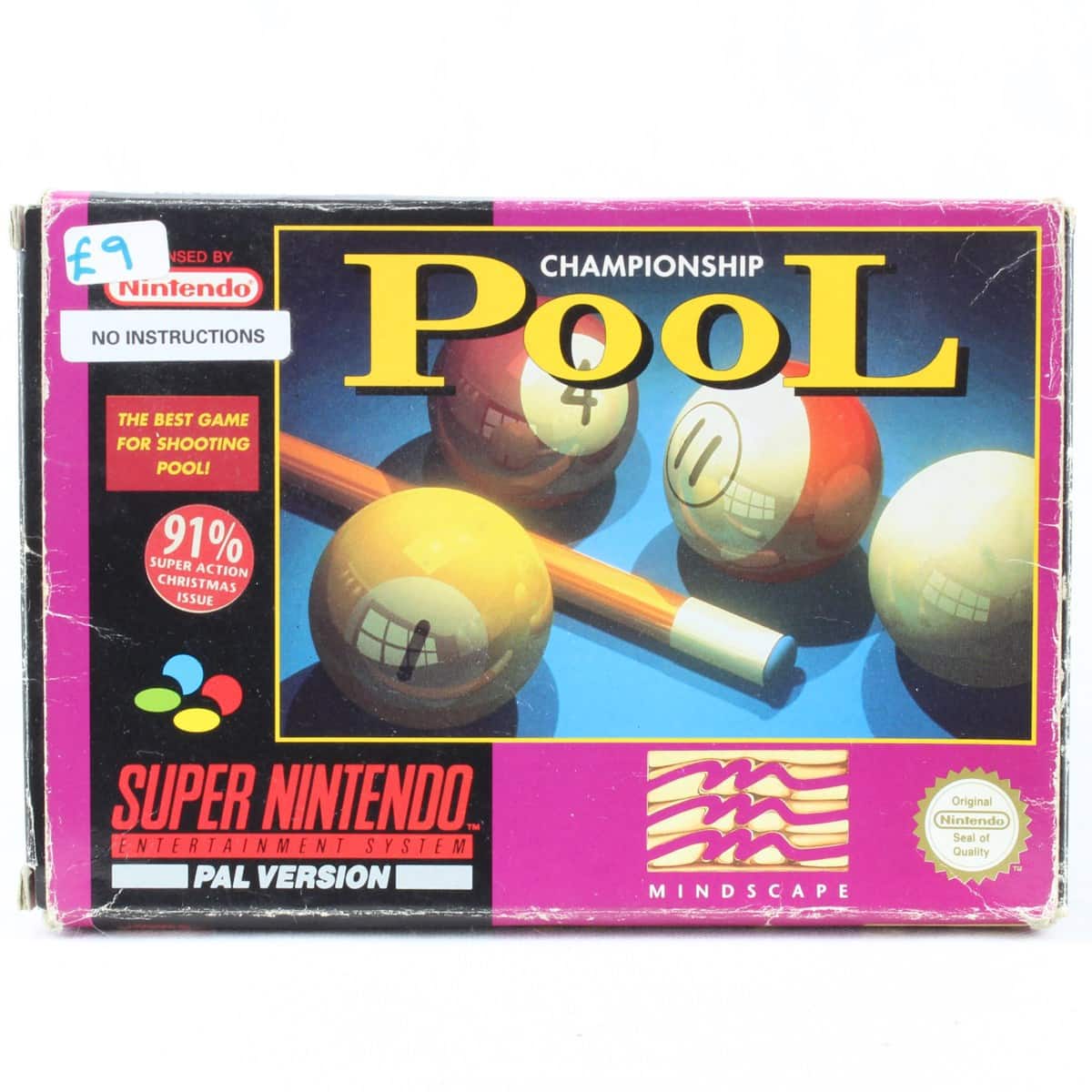 Championship Pool (SNES - Boxed) - WTS Retro - Køb spillet her
