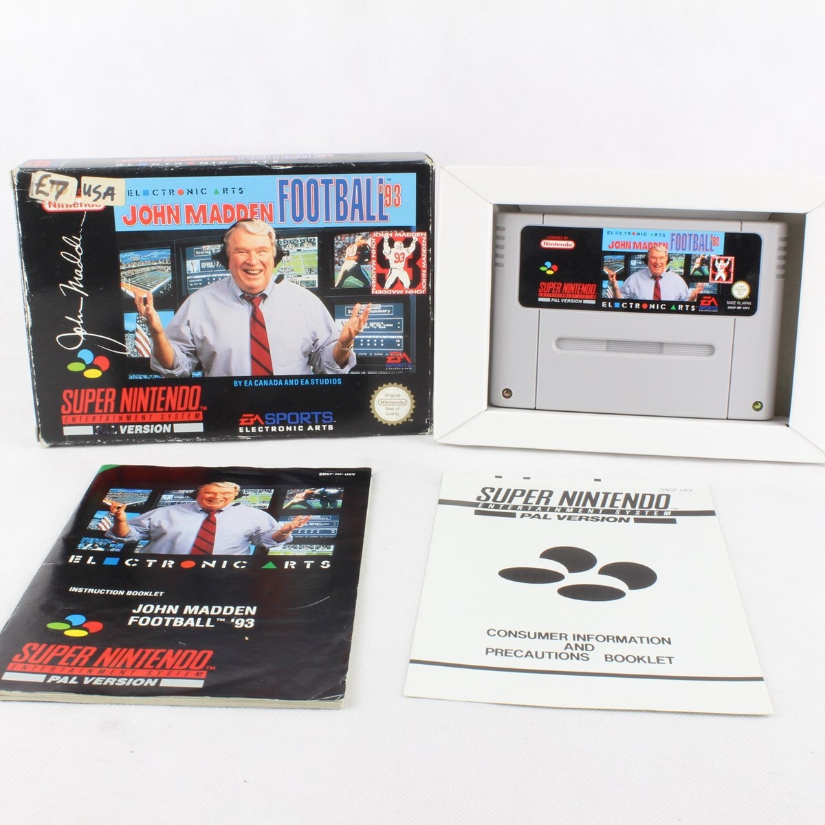 John Madden Football '93 (SNES - Boxed) - WTS Retro - Køb her