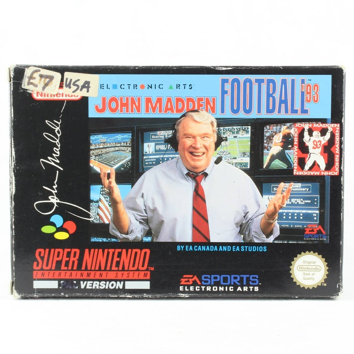 John Madden Football '93 (SNES - Boxed) - WTS Retro - Køb her