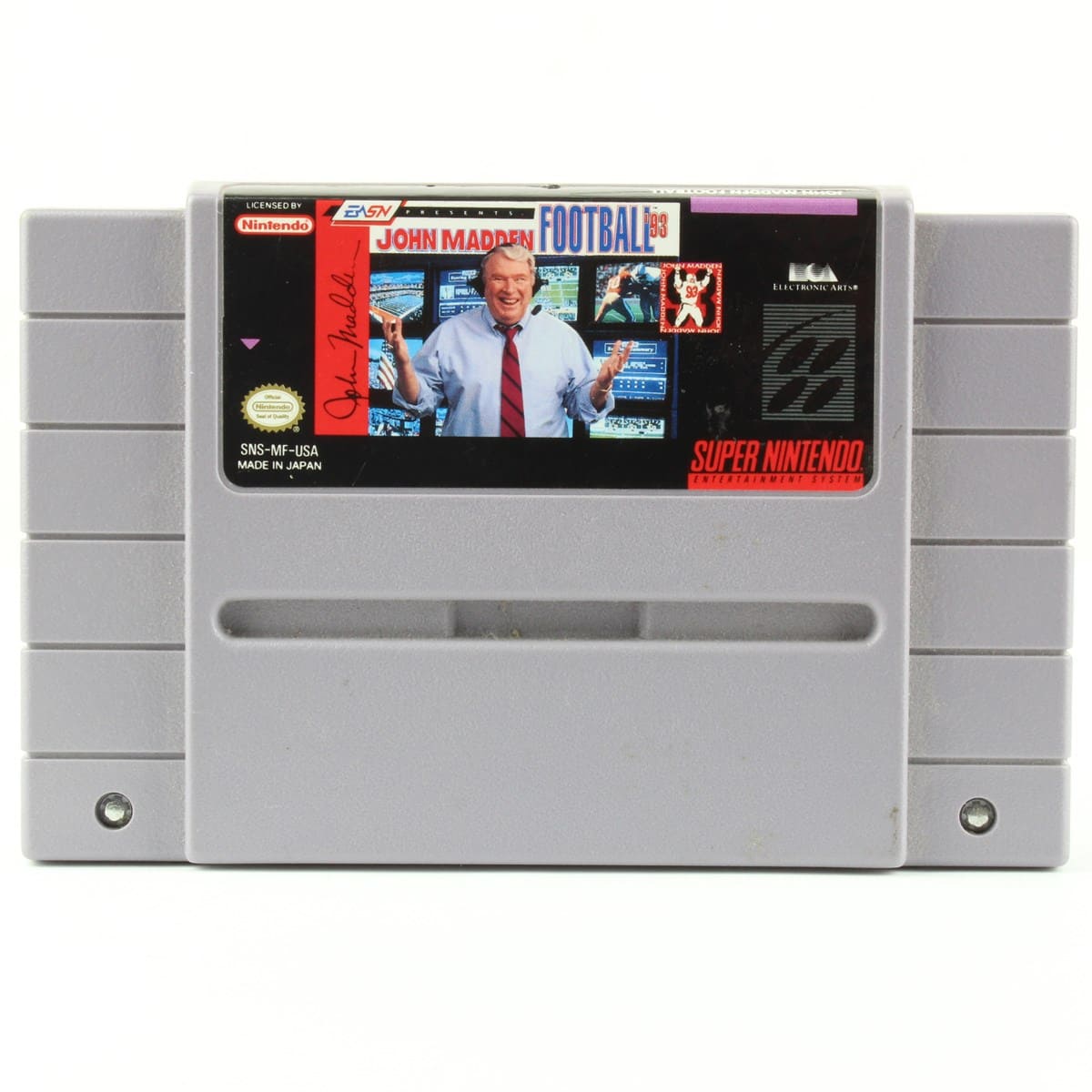 John Madden Football ’93 (SNES, USA) - WTS Retro - Køb spillet her