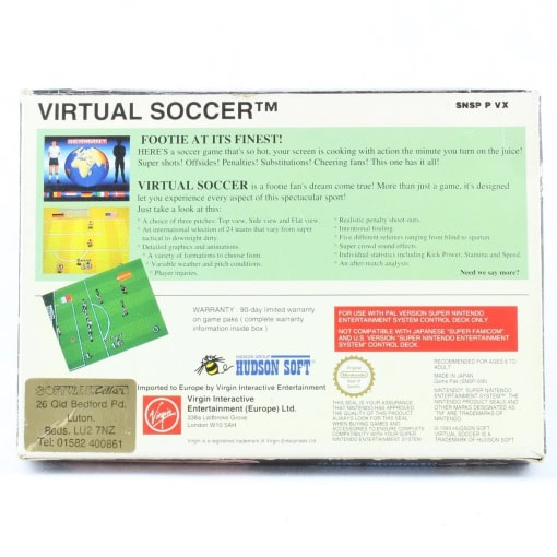 Virtual Soccer (SNES - Boxed) - WTS Retro - Køb her