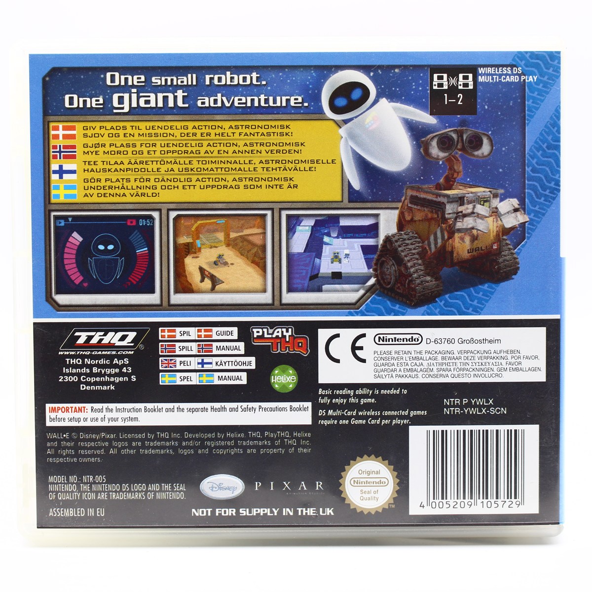 Disney•Pixar Wall-E (Nintendo DS) - WTS Retro - Køb spillet her