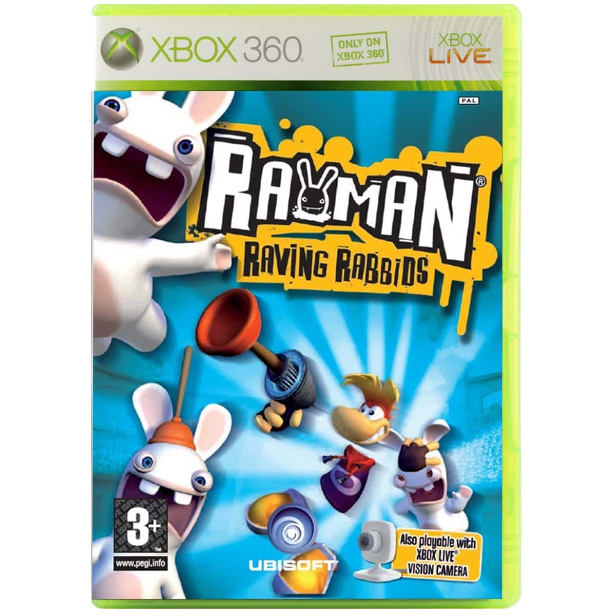 Rayman: Raving Rabbids (Xbox 360) - WTS Retro - Køb spillet her