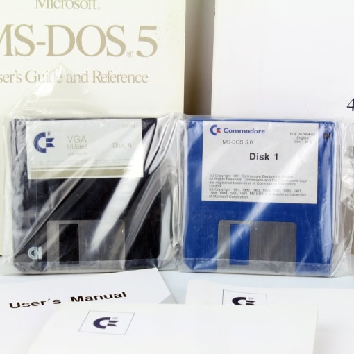 Commodore MS-DOS 5.0 Manuals & Software - 486DX-33 - WTS Retro