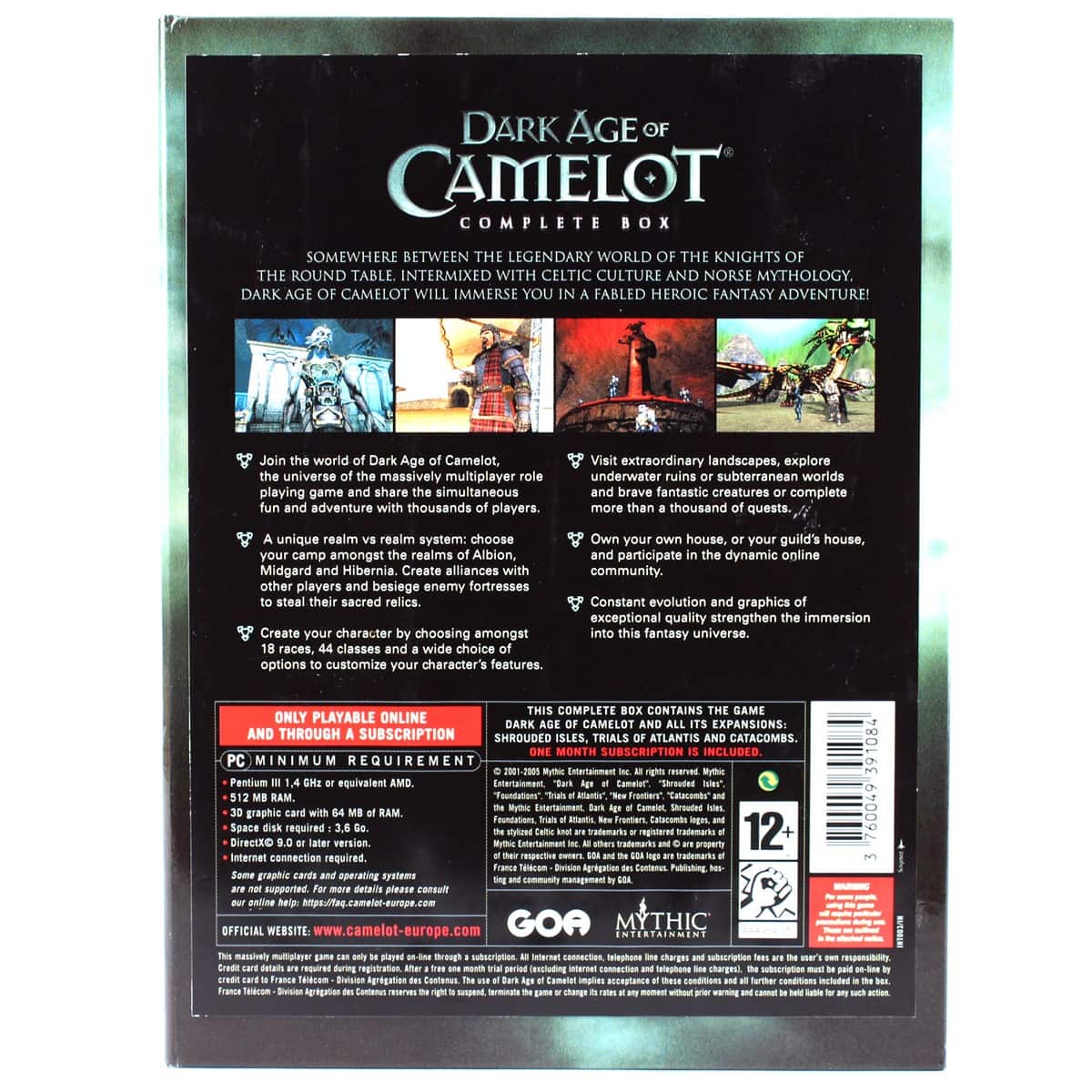 Dark Age of Camelot - Complete Box (PC) - WTS Retro - Køb spillet her