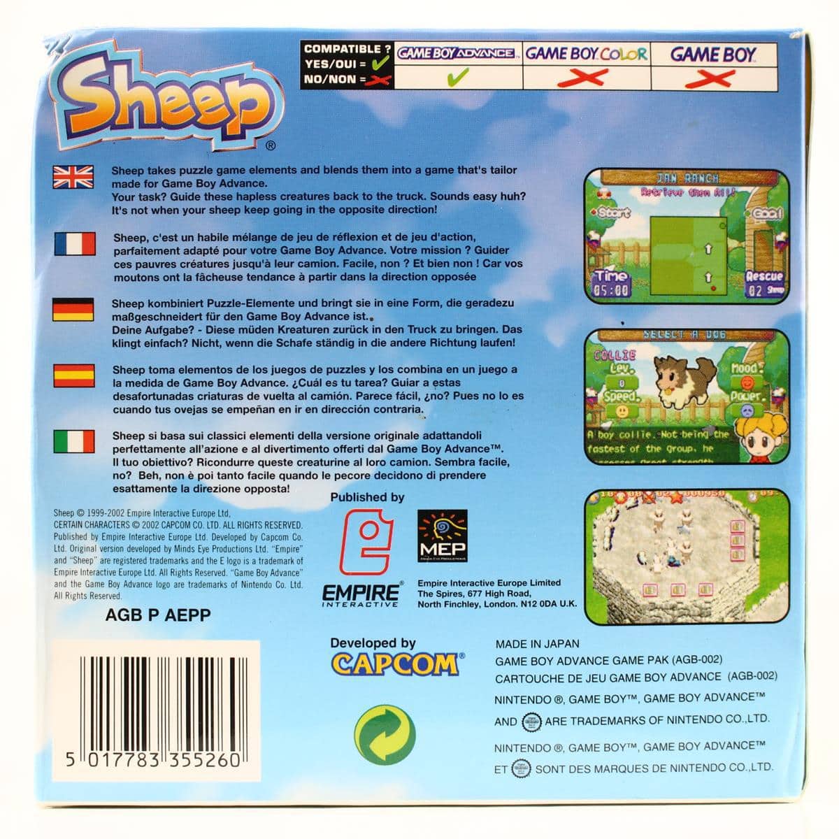 Sheep (Game Boy Advance) - WTS Retro