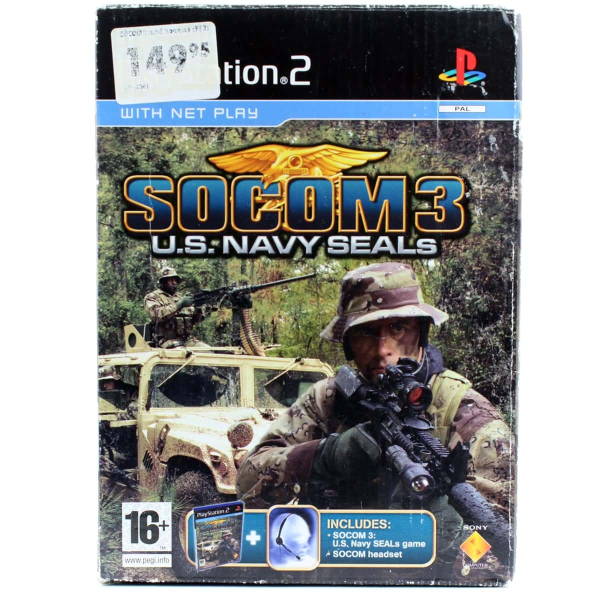 SOCOM 3: U.S. Navy SEALs (PS2) – inkl. boks og headset - WTS Retro