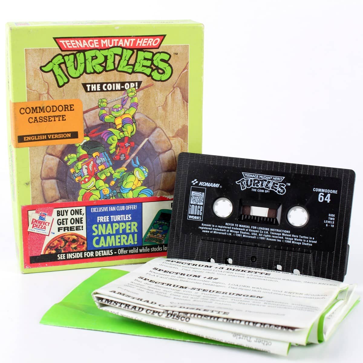 Teenage Mutant Hero Turtles: The Coin-Op! (C64 Cassette) - WTS Retro