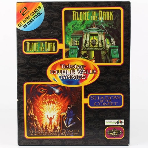 Telstar Double Value Games - Alone in the Dark / Shadow of the Comet (PC Big Box) - WTS Retro