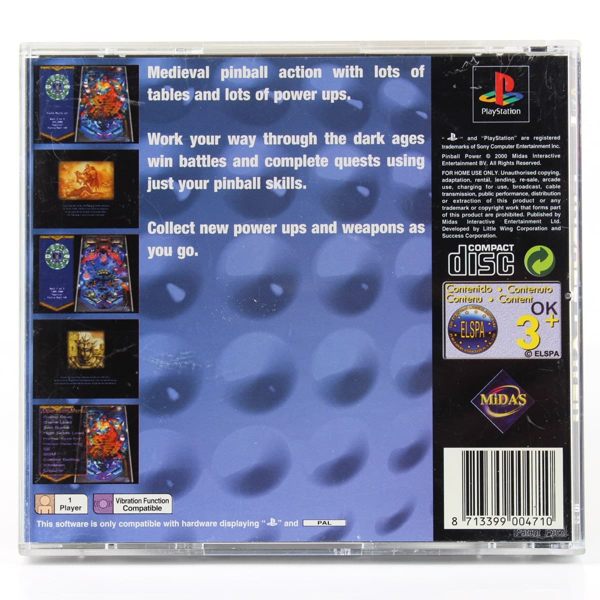 Pinball Power (PS1) - WTS Retro - Køb spillet her