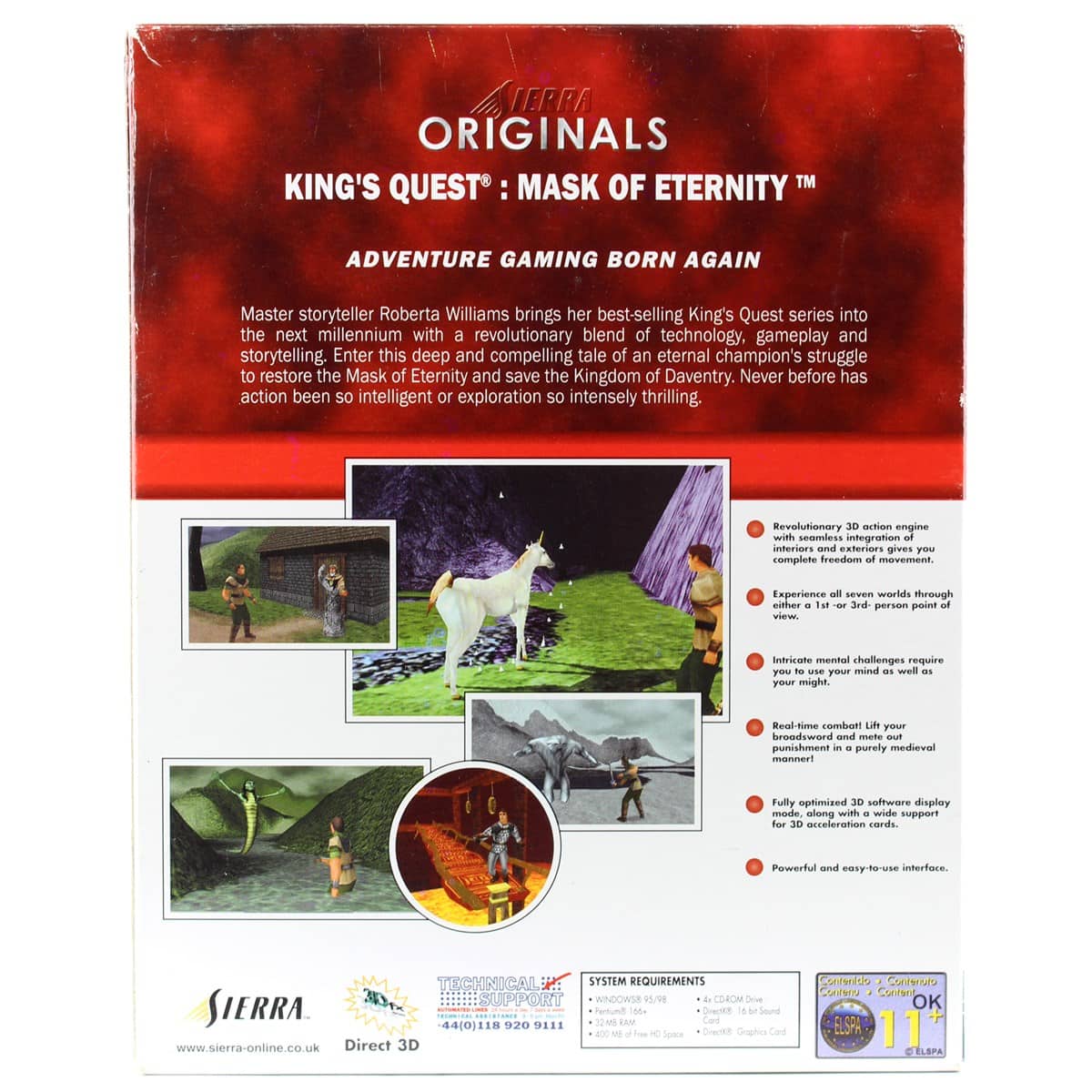 King’s Quest: Mask of Eternity (PC Big Box – Sierra Originals) - WTS ...
