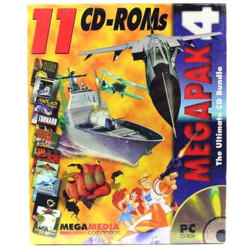 MEGAPAK 4 - 11 CD-Rom's (PC Big Box) - Ny - WTS Retro