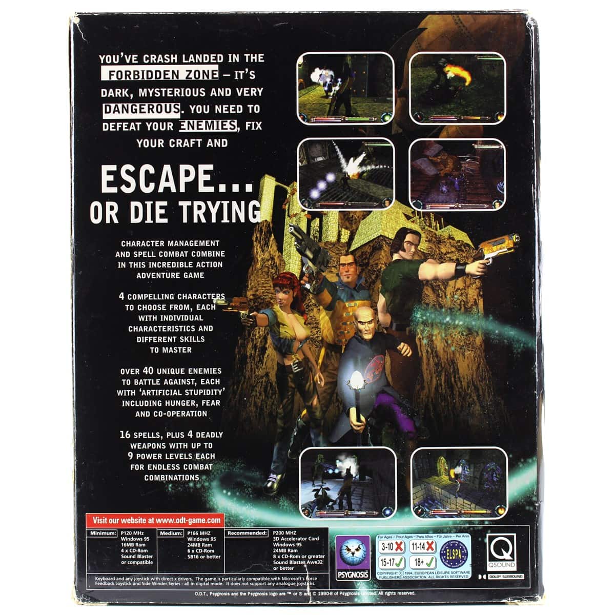 O.D.T.: Escape... or Die Trying (PC Big Box) - WTS Retro - Køb her