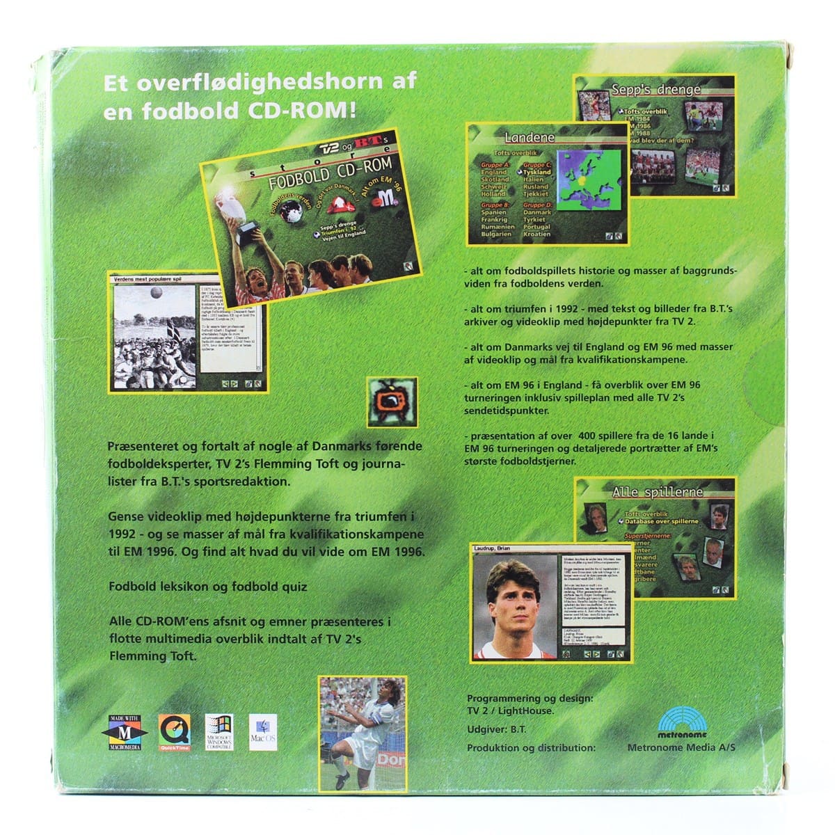 TV2 og BT’s Store Fodbold CD-ROM (PC Big Box) - WTS Retro