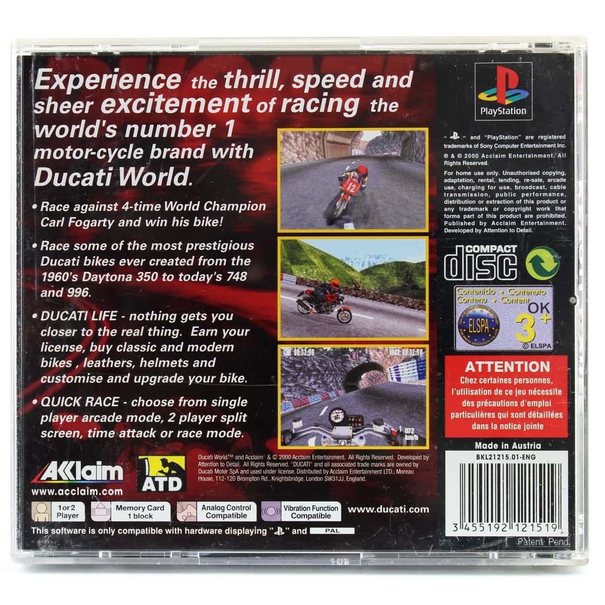 Ducati World: Racing Challenge (PS1) - WTS Retro - Køb her