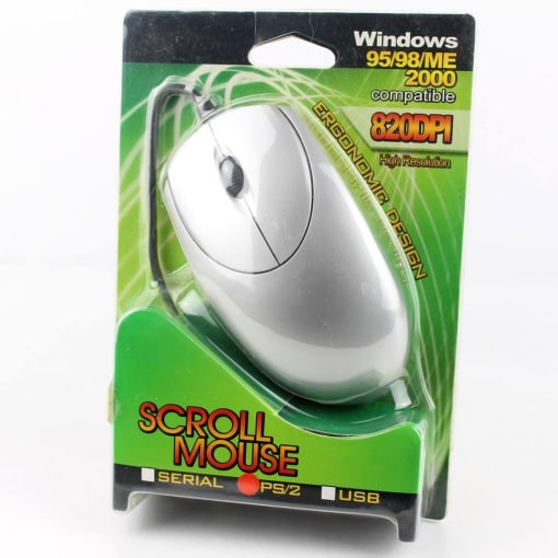 Scroll Mouse 820DPI - PS/2 - WTS Retro - Køb her