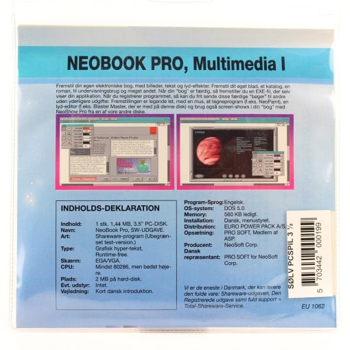 Neobook Pro, Multimedia I (PC/DOS, 3.5″ Floppy Disk, Euro Power Pack)