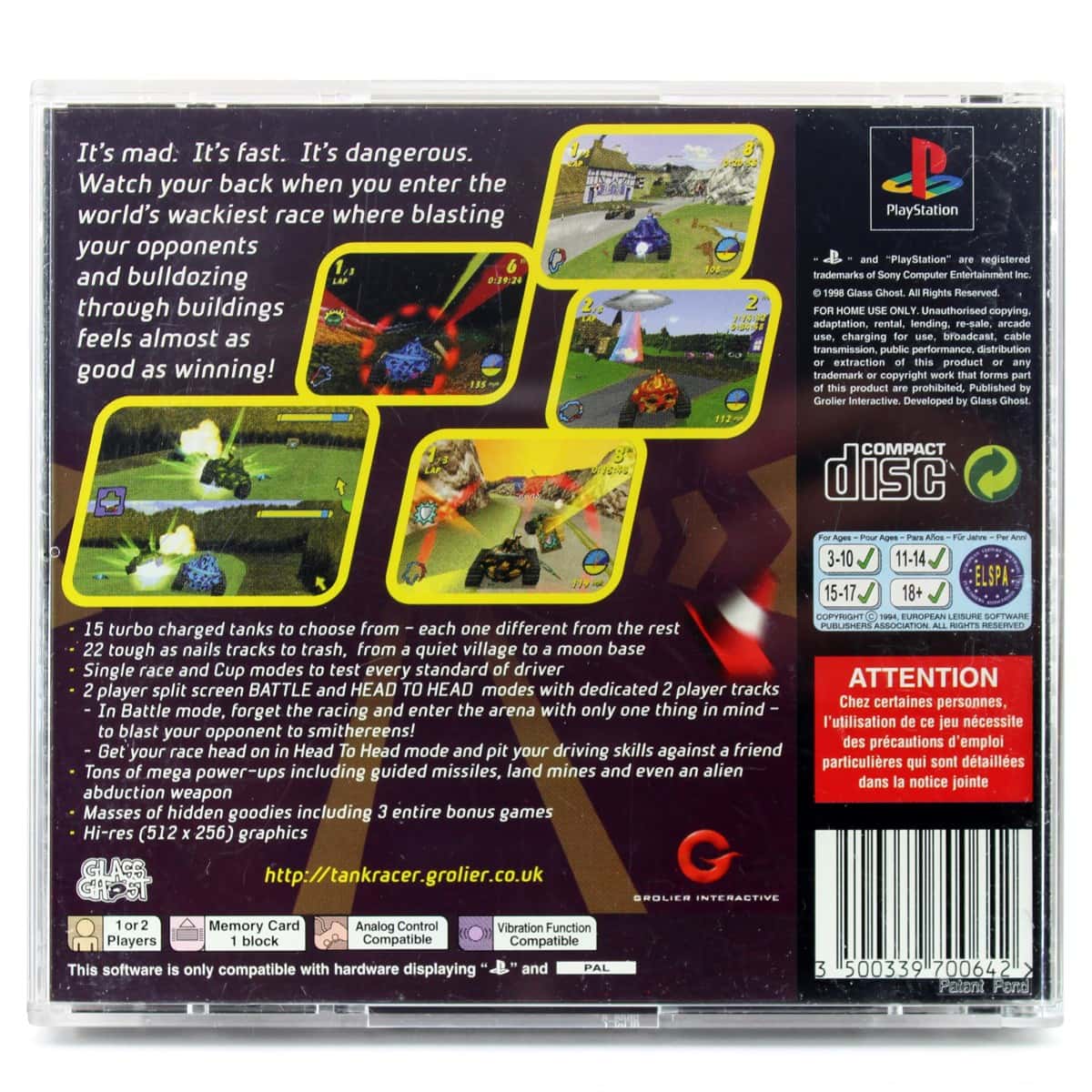 Tank Racer (PS1) - WTS Retro - Køb spillet her