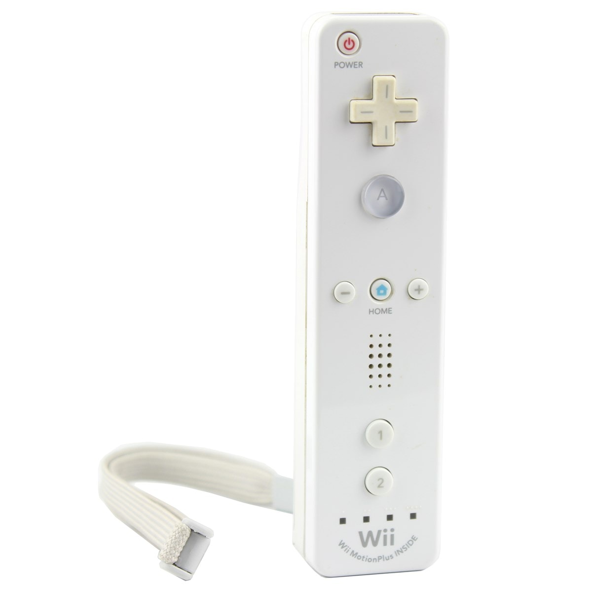 Nintendo Wii Remote Controller med MotionPlus indbygget (Hvid) - WTS Retro