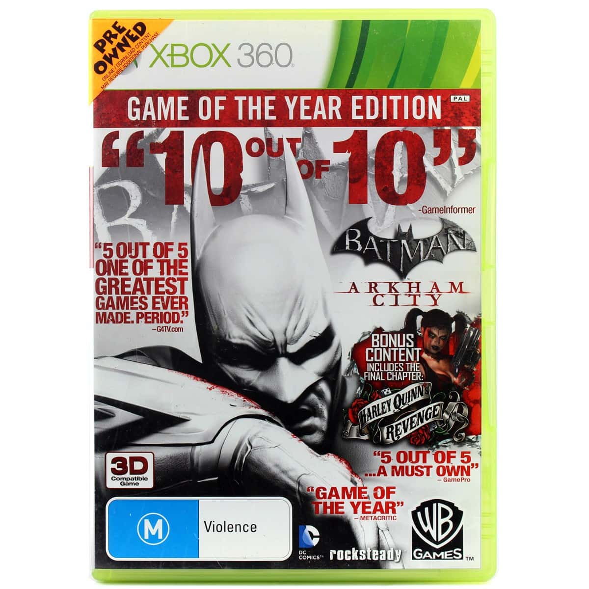 Batman: Arkham City - Game of the Year Edition (Xbox 360) - WTS Retro ...