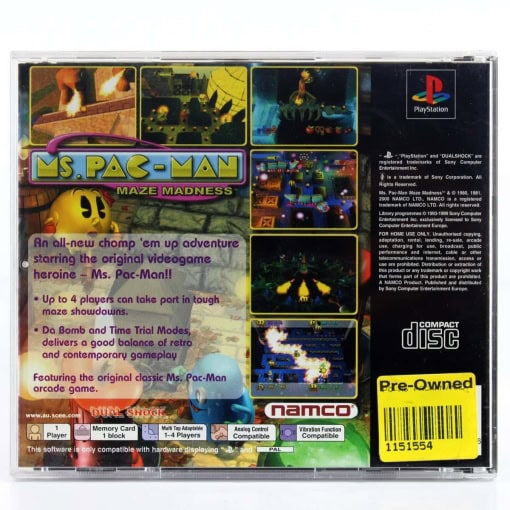 Ms. Pac-Man Maze Madness (PS1 - Australsk) - WTS Retro - Køb spillet her