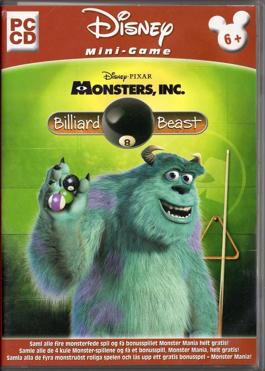 Disney•Pixar: Monsters Inc. - Billiard Beast (PC - Mini-Game) - WTS ...