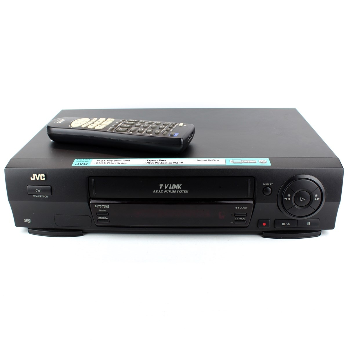 JVS HR-J260 VHS-afspiller inkl. fjernbetjening - WTS Retro - Køb her