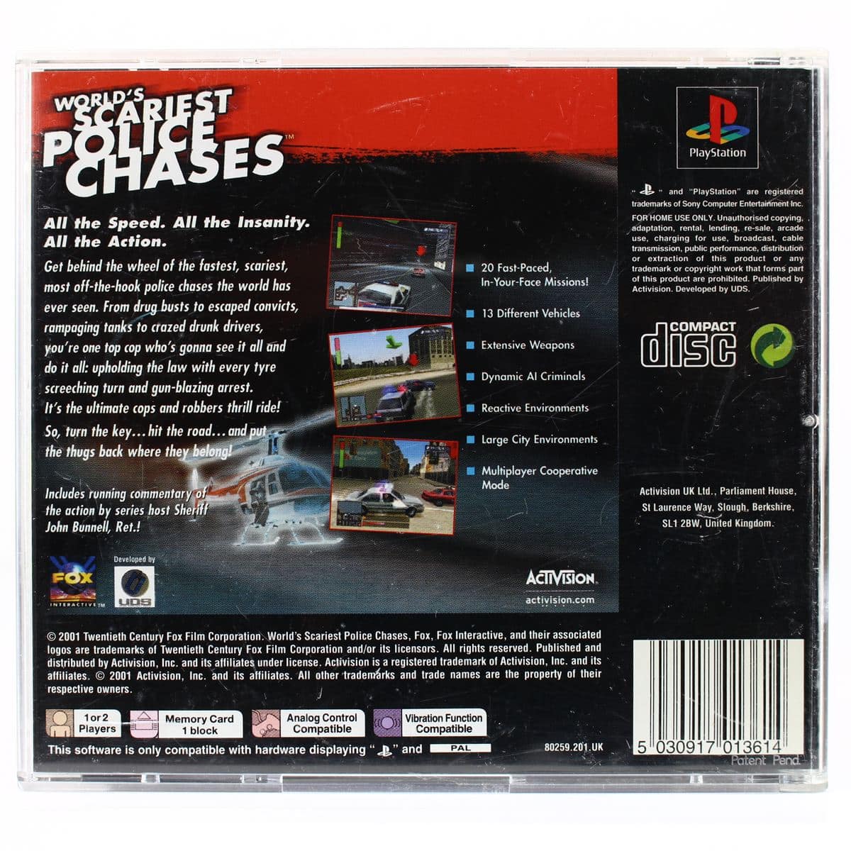 World's Scariest Police Chases (PS1) - WTS Retro - Køb spillet her