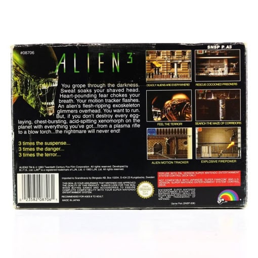 Alien 3 (SNES - Boxed - SCN) - WTS Retro - Køb spillet her