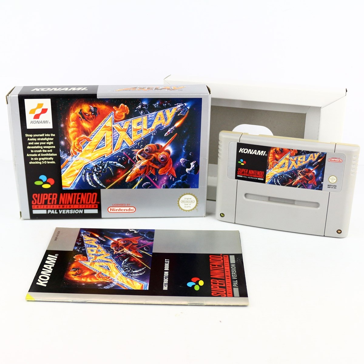 Axelay (SNES - Boxed - SCN) - WTS Retro - Køb spillet her