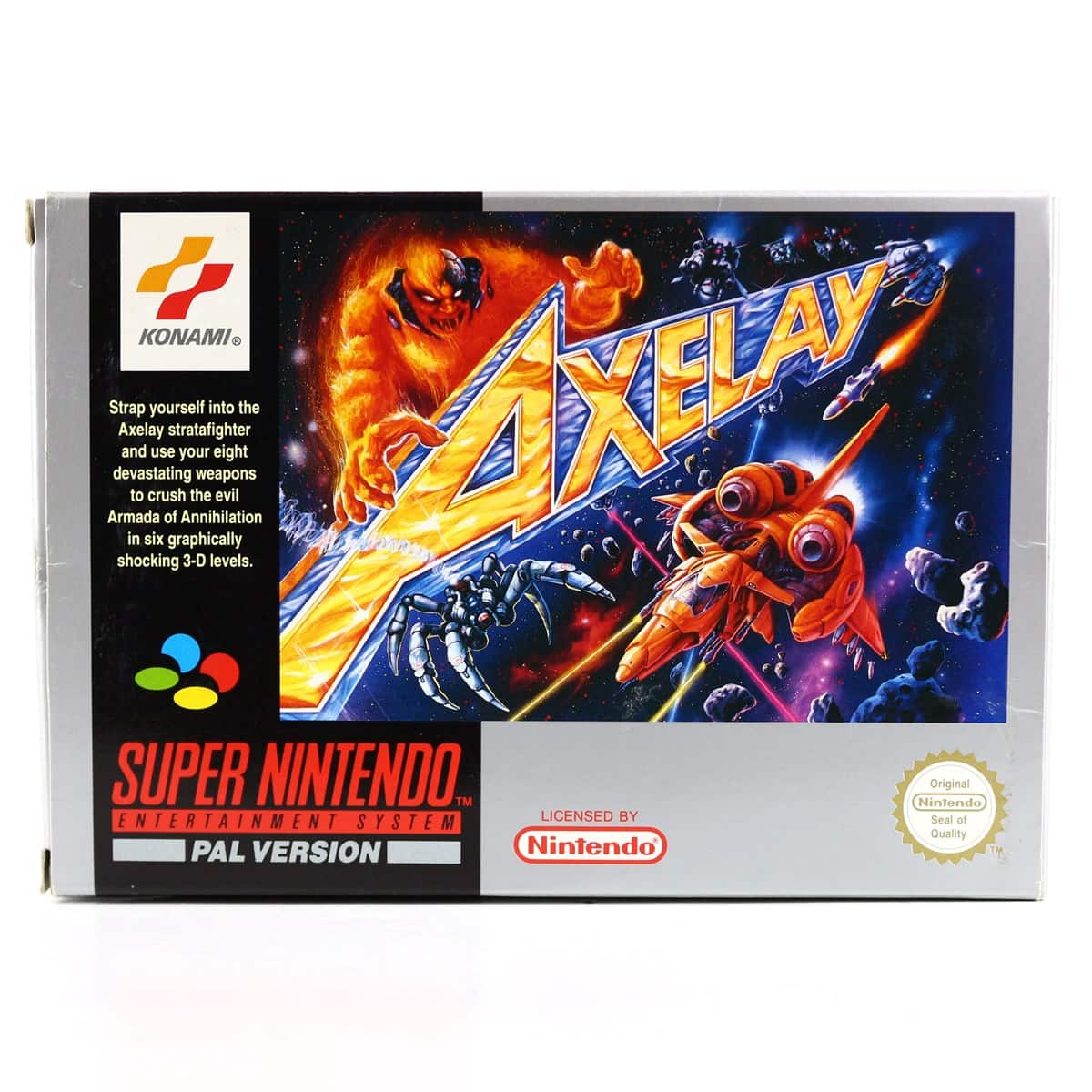 Axelay (SNES - Boxed - SCN) - WTS Retro - Køb spillet her