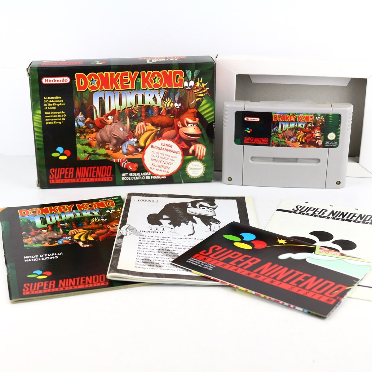 Donkey Kong Country (SNES - Boxed) - WTS Retro - Køb spillet her