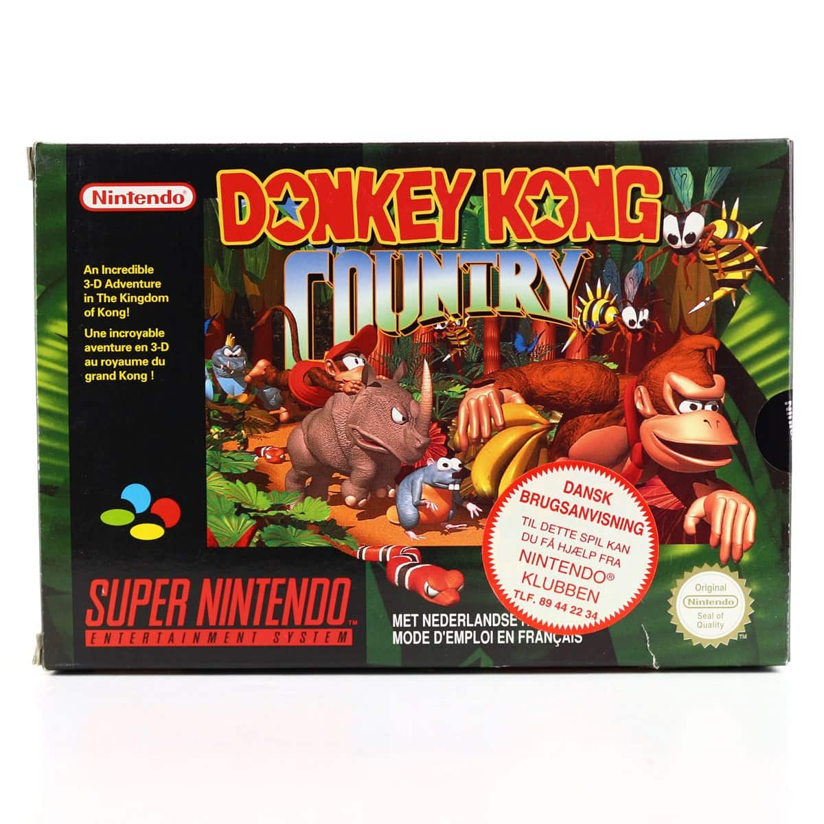 Donkey Kong Country (SNES - Boxed) - WTS Retro - Køb spillet her