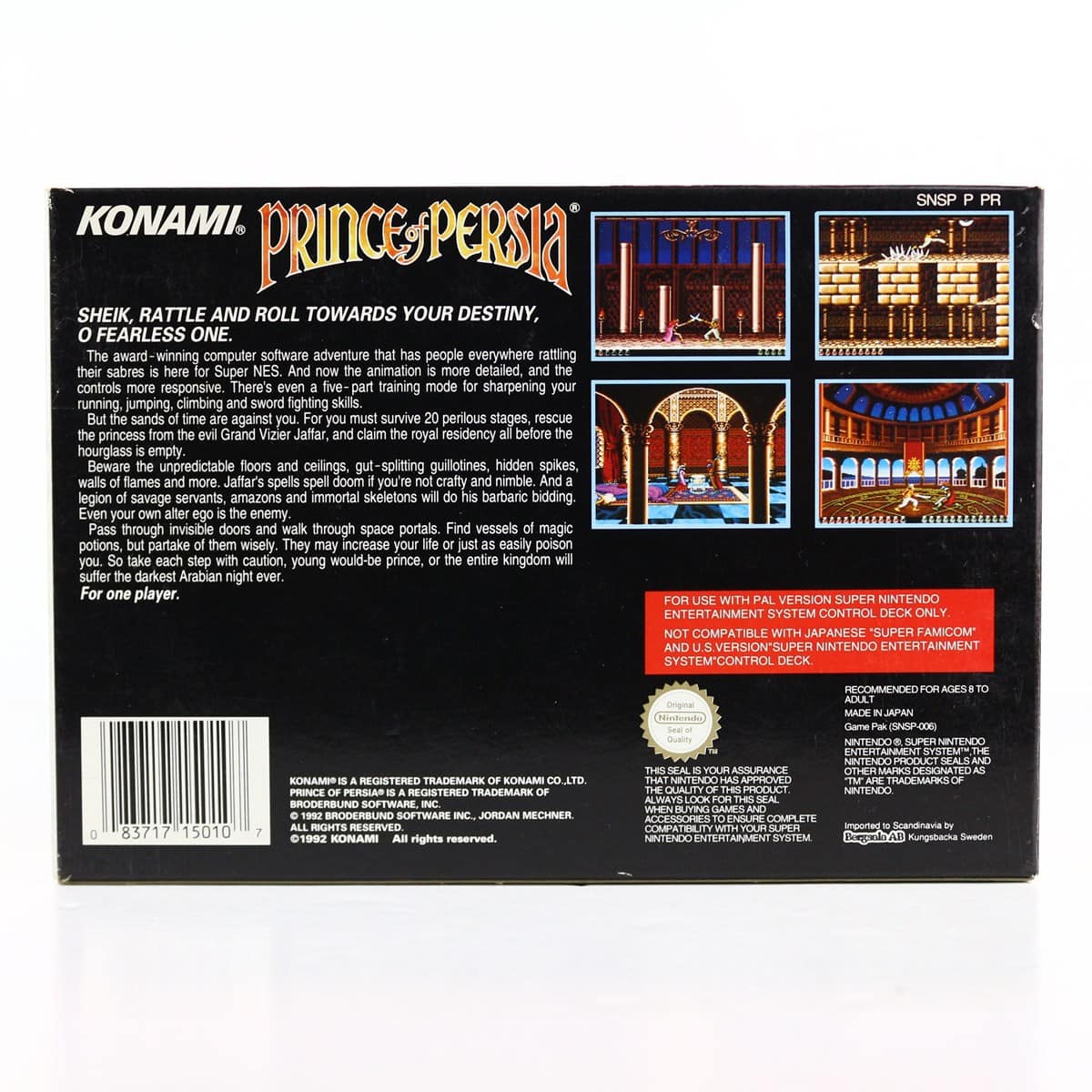 Prince of Persia (SNES - Boxed - SCN) - WTS Retro - Køb spillet her