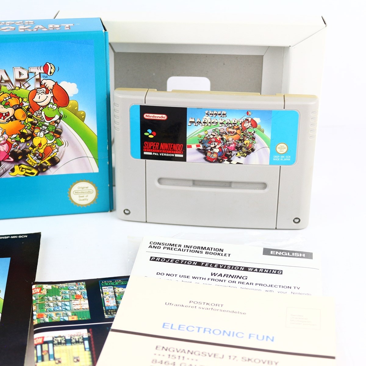 Super Mario Kart (SNES - Boxed - SCN) - WTS Retro - Køb spillet her