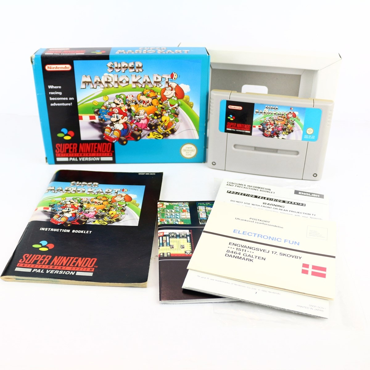 Super Mario Kart (SNES - Boxed - SCN) - WTS Retro - Køb spillet her